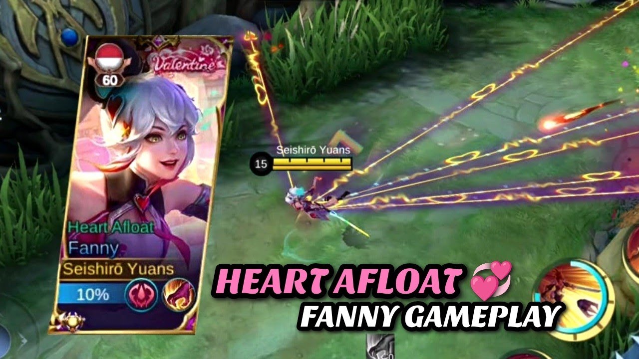 BEST SKIN FANNY EVER !! AGGRESIVE FANNY GAMEPLAY !! HEART AFLOAT 💞 ...