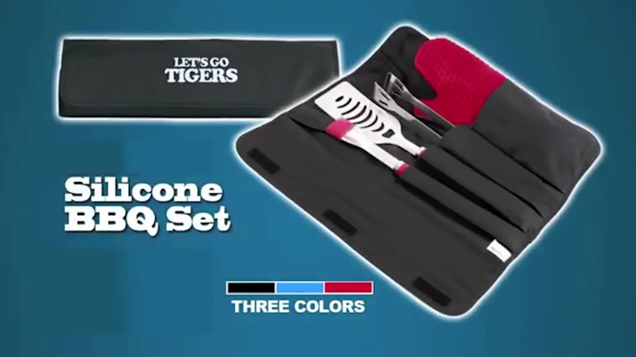 Promotional Silicone BBQ Set (#26212) - Promo Direct - YouTube
