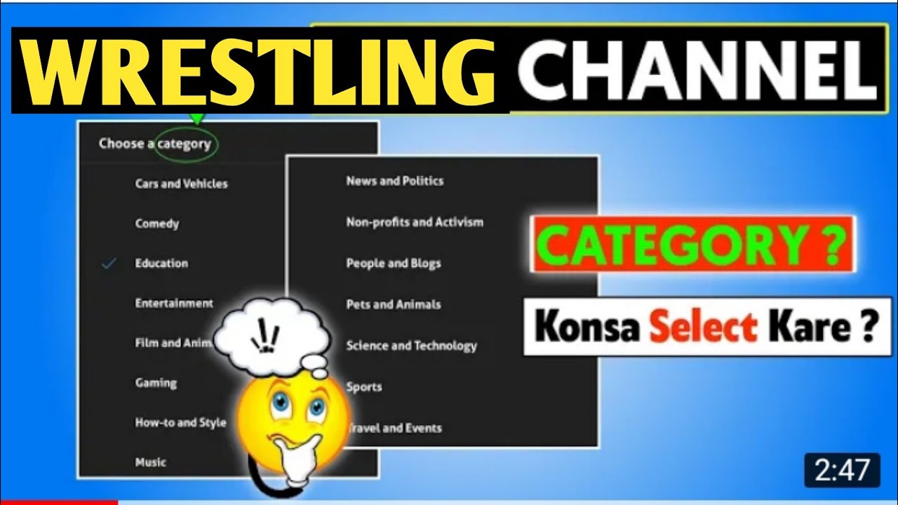 How to find wrestling channel category/ wwe highlights channel ...