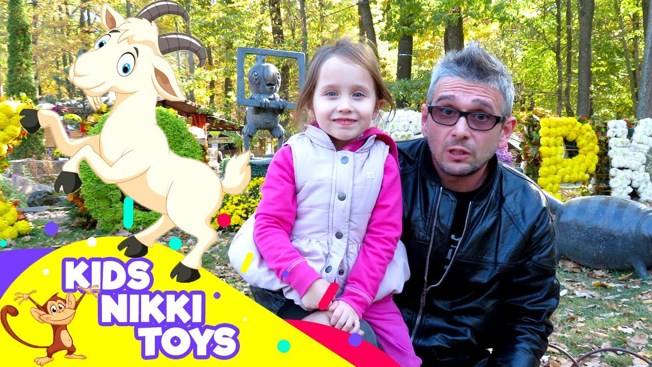 Nikki and Daddy visiting Animals | Kids Nikki Toys - YouTube