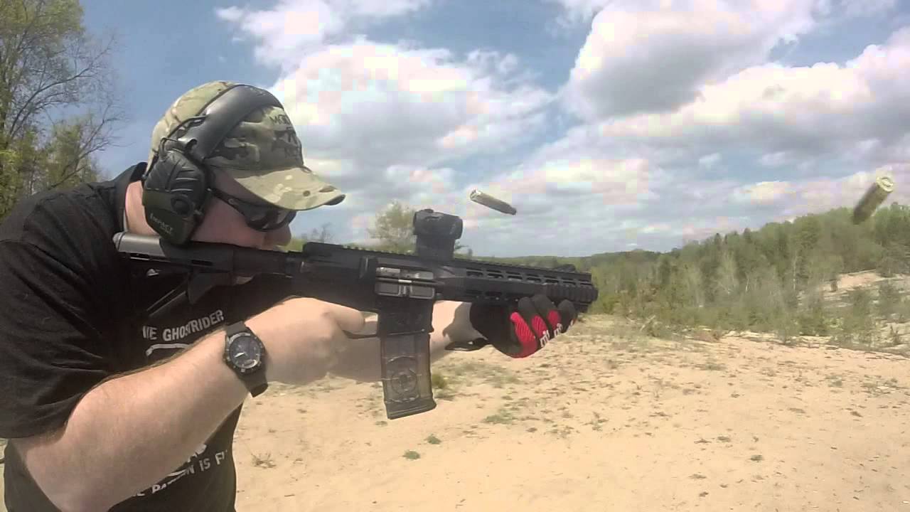 Full Auto AR-15 Machine Gun Burst Fire (M16) - YouTube