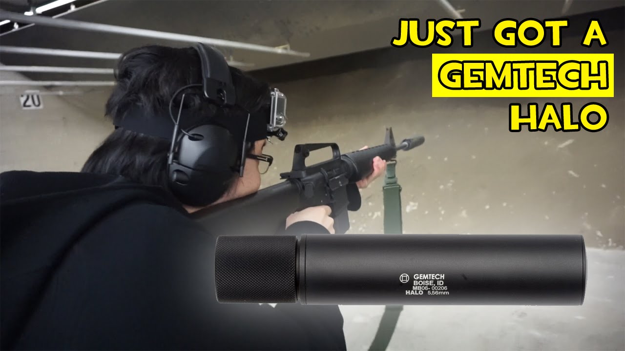 Gemtech Halo suppressor quick look & pewpew - YouTube