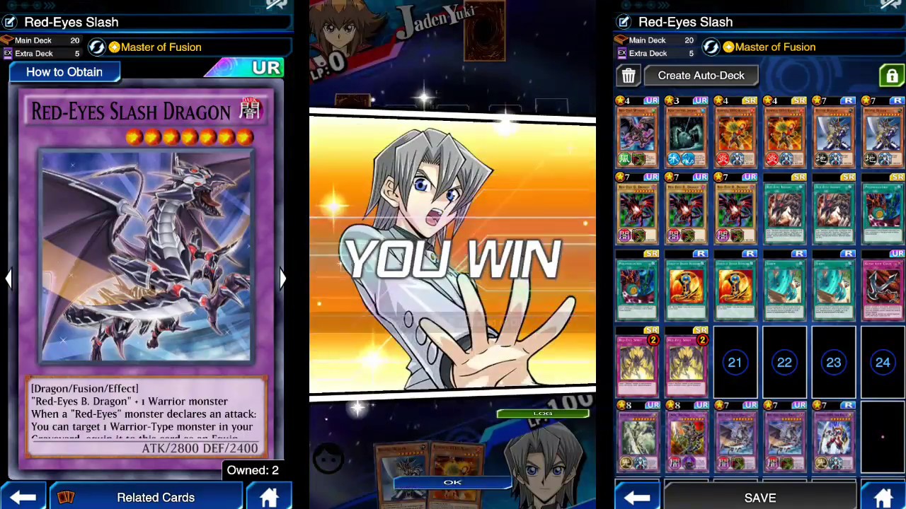 [Duel Link #8] Red-Eyes Slash Dragon | Master of Fusion - YouTube