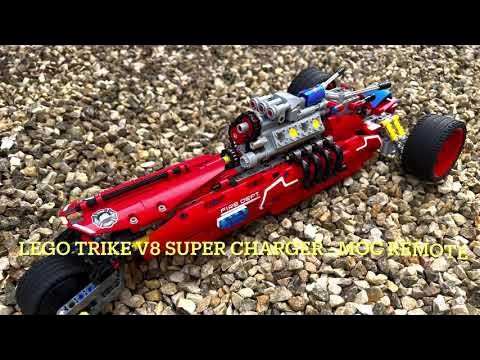 LEGO Technic Trike V8 Super Charger - MOC - YouTube