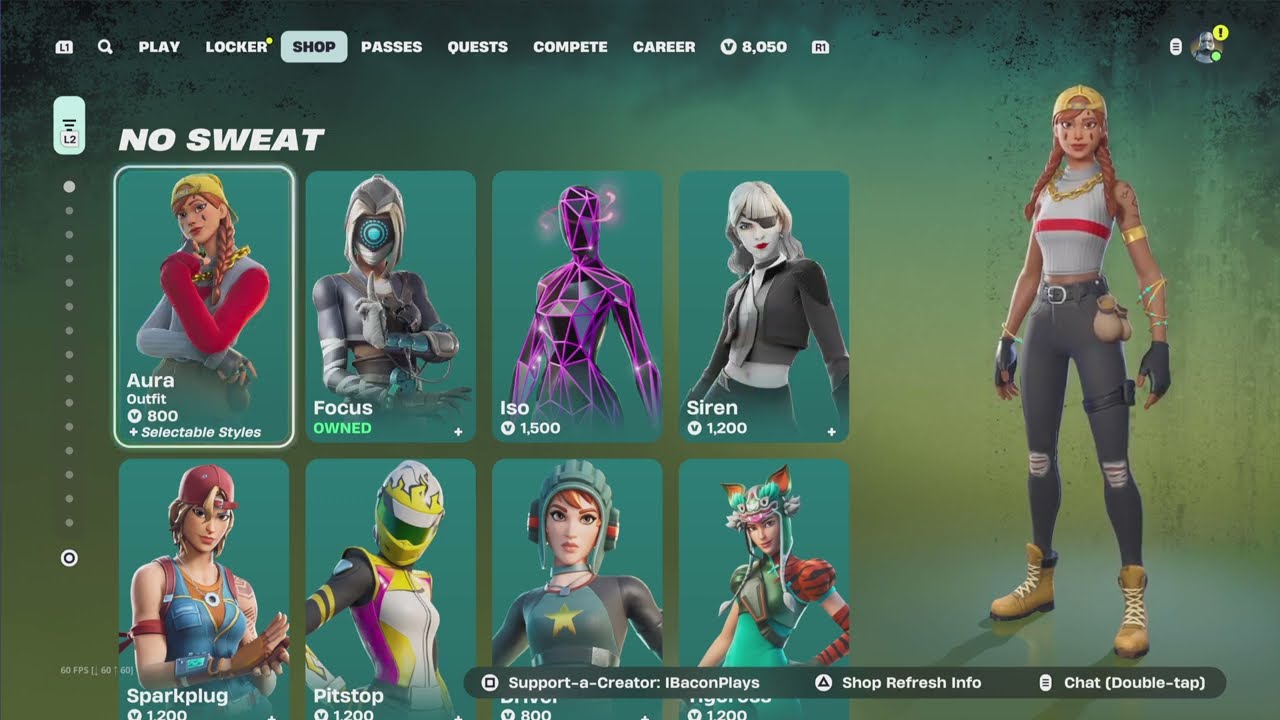 Fortnite Sweat Skins Are Back Item Shop May 6 2025 - YouTube