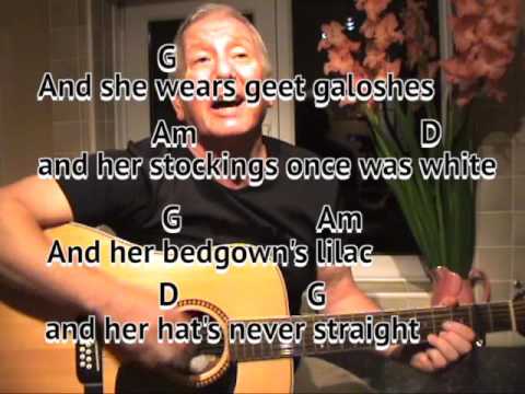 Cushie Butterfield (Geordie song cover) GUITAR LESSON play-along with ...