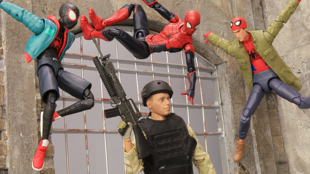 SPIDER MAN Prison Break by Secret Escape Tunnel in Spider-verse ...