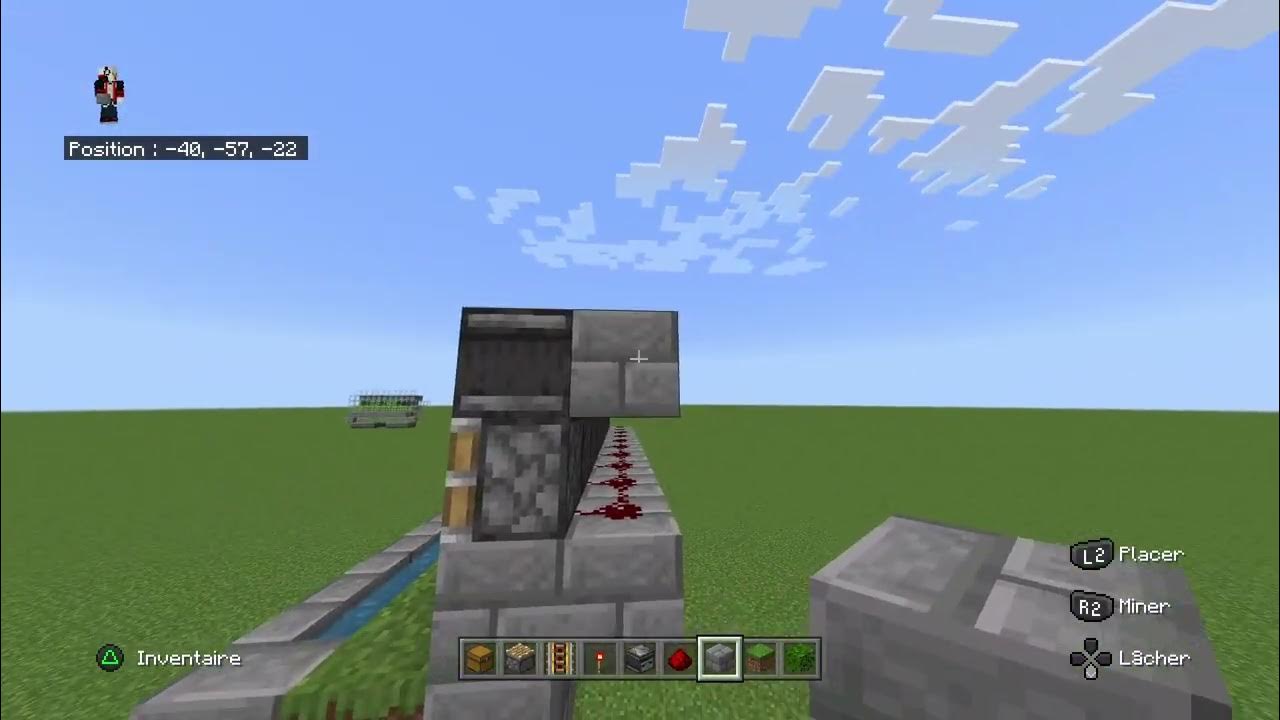 Comment faire une ferme a canne a sucre automatique sur minecraft - YouTube