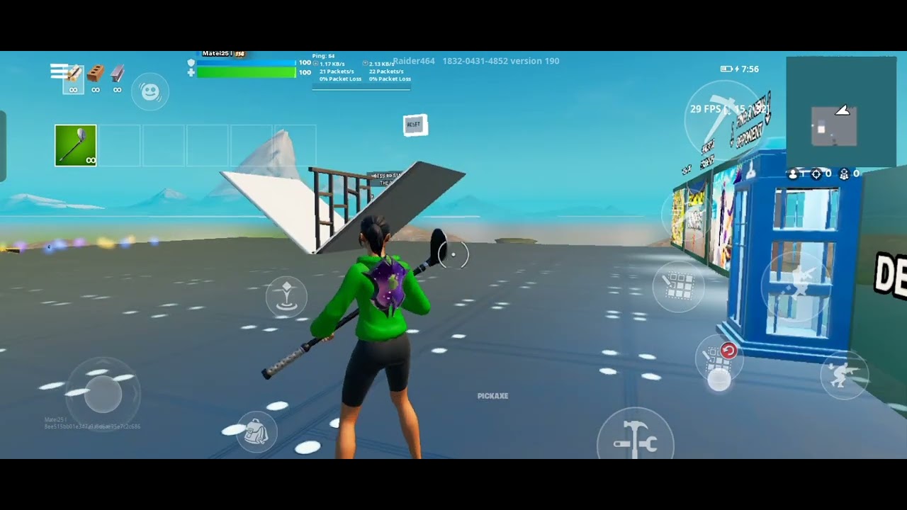 My graphics om fortnite mobile 30 fps on max settings - YouTube