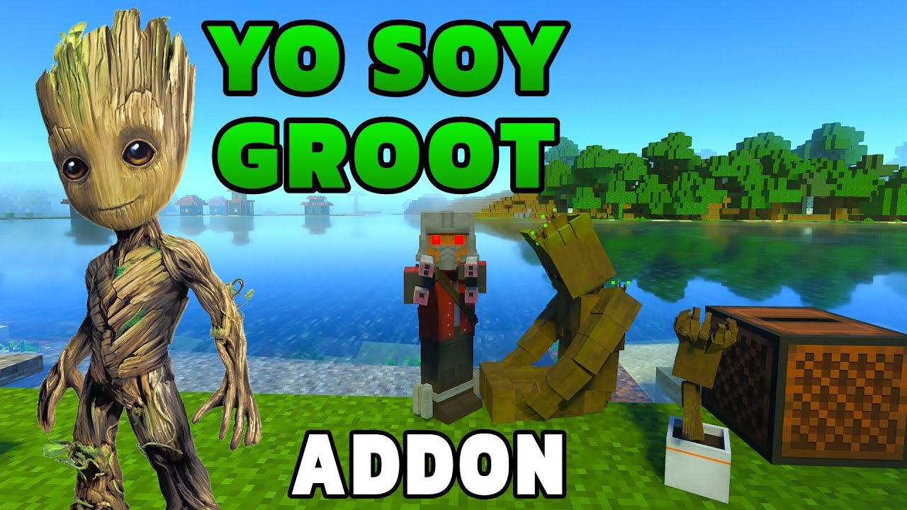 Yo soy Groot addon para Minecraft bedrock - YouTube