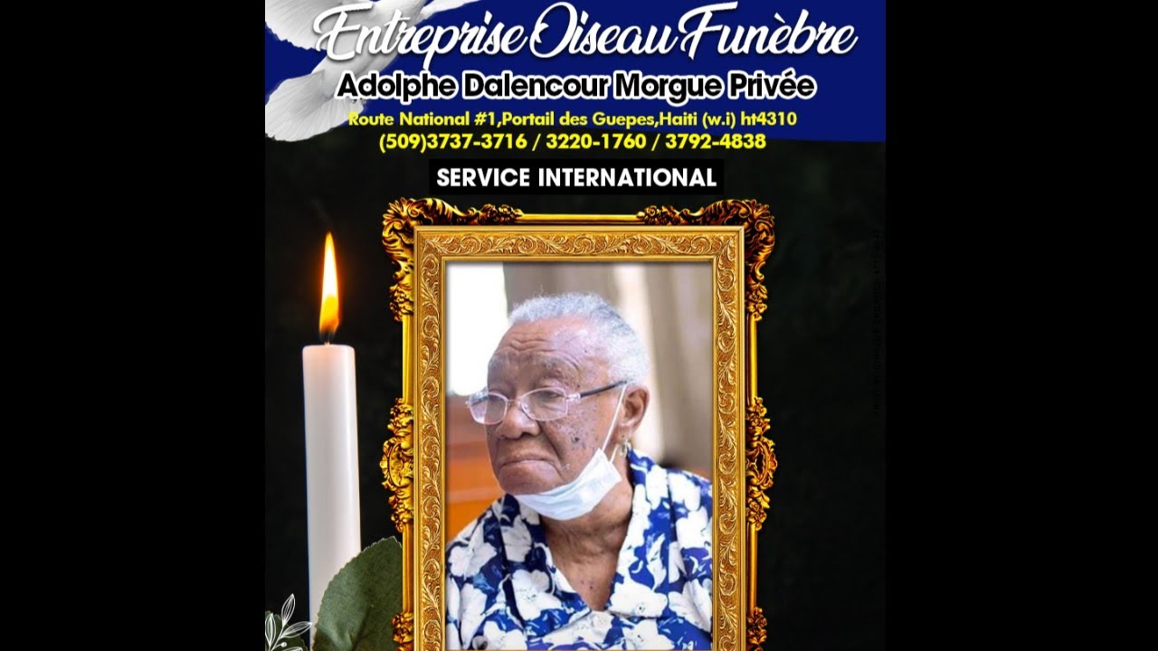 Veillée Funèbre de Mme Jean Joseph Lafortune / Eglise Paroissiale de ...