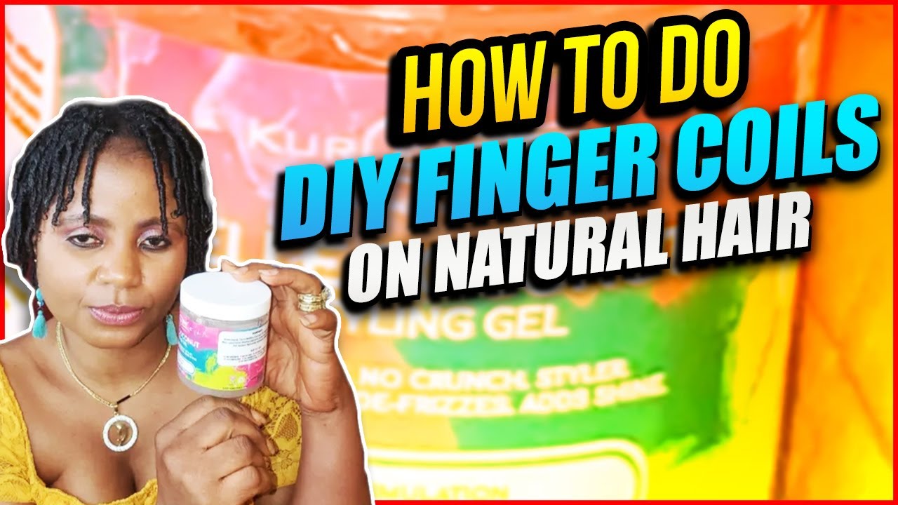 How to do: DIY Finger Coils on Natural Hair - YouTube