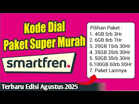 Paket Smartfren Murah Terbaru | Kode Dial Paket Internet Smartfren 2025 ...