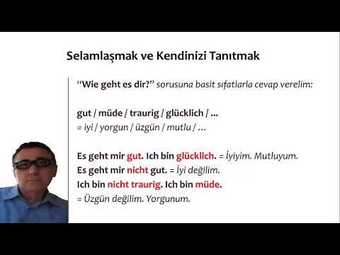 Almanca A1 Başlangıç Seviyesi - 1. Bölüm 1. Ders: Selamlaşmak ve Kendinizi Tanıtmak