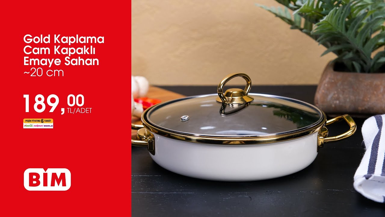 9 Aralık Aktüel- Cam Kapaklı Emaye Sahan - YouTube