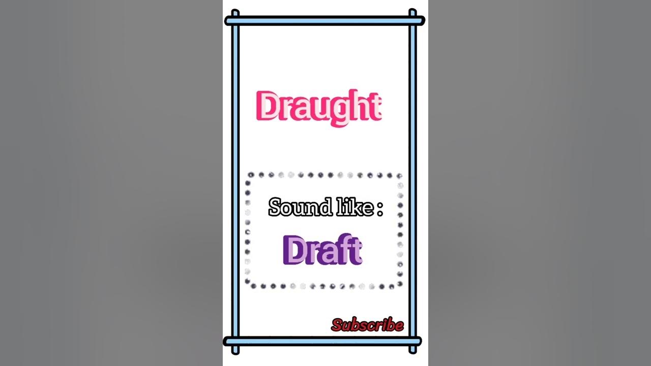 How To Pronounce Draught Learn English Pronunciation YouTube how-to-pronounce-draught-learn-english-pronunciation-youtube