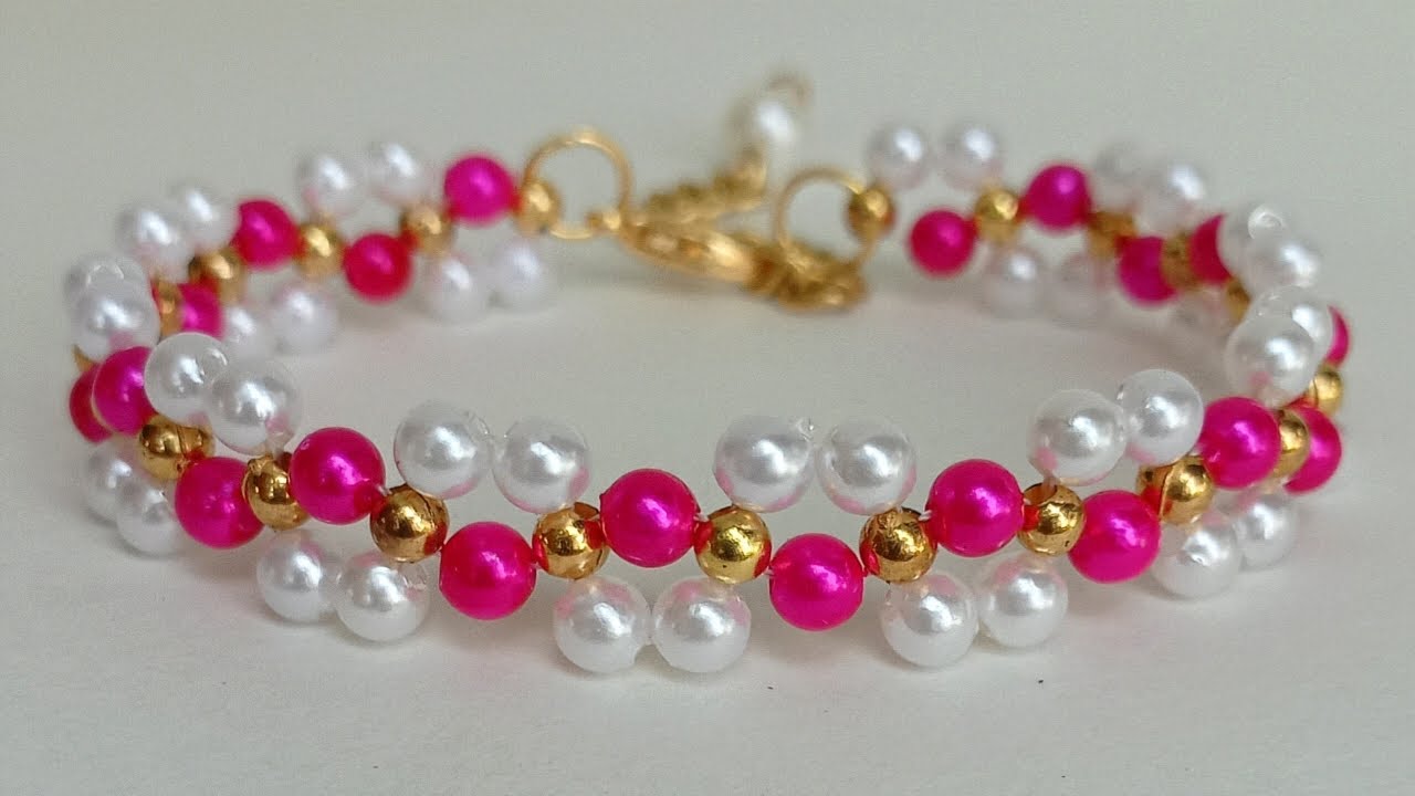 Bracelet making || how to make bracelet at home || bracelet making with ...