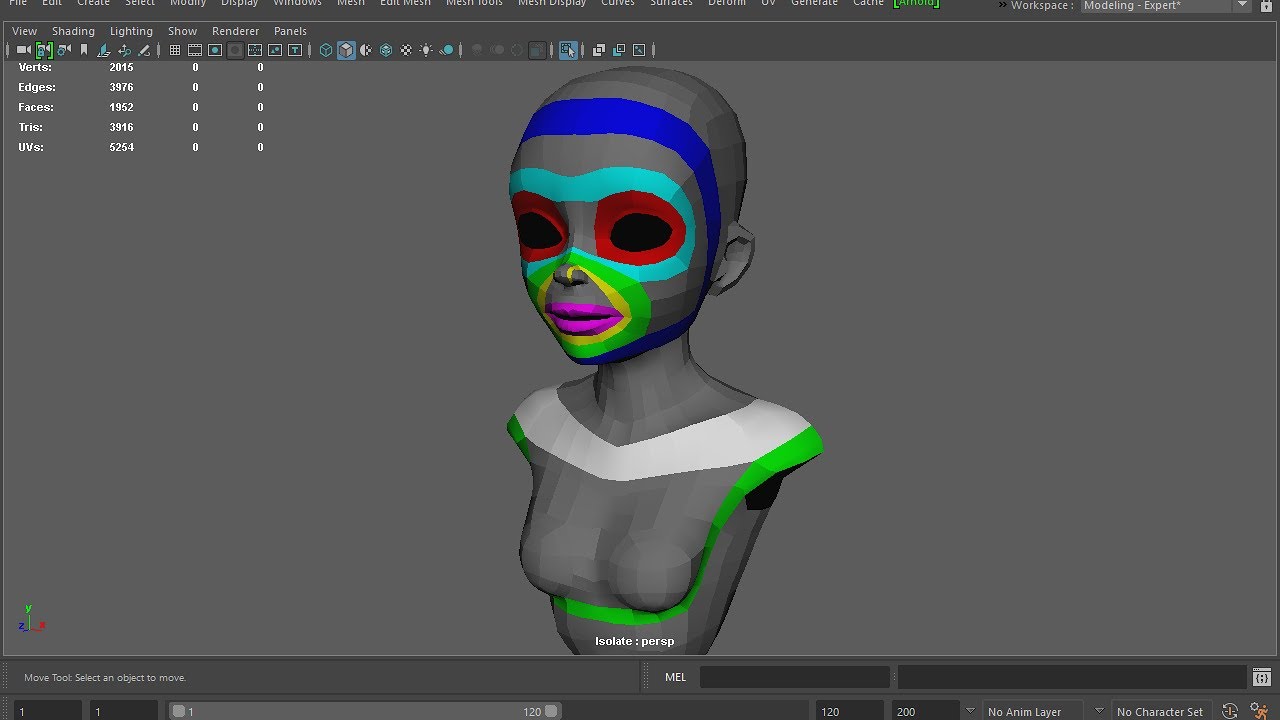 Maya Head Retopology Timelapse - YouTube
