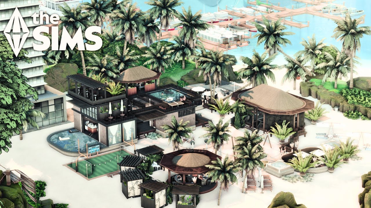 I built a recreation center in Sulani for my Sims 4 Save File 🌴 (no CC ...