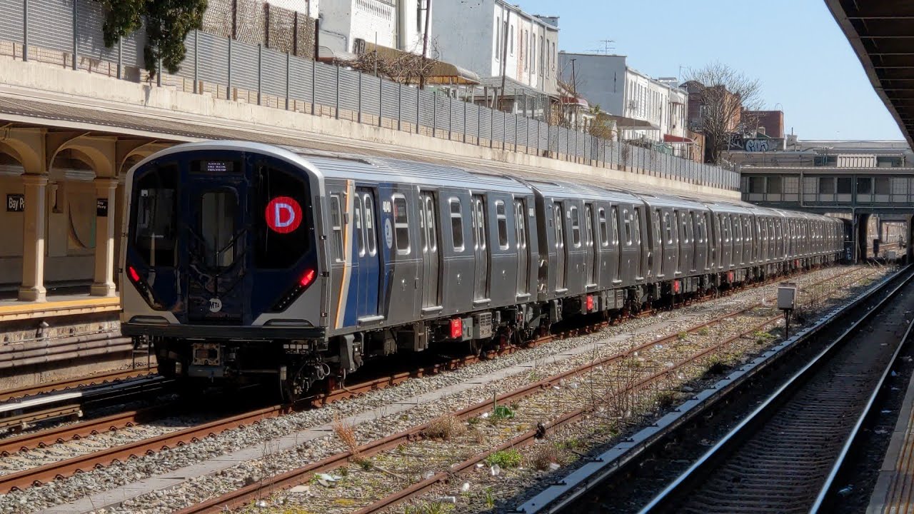 NYC Subway: New R211T Open Gangway Test Train on the Sea Beach Line (4 ...