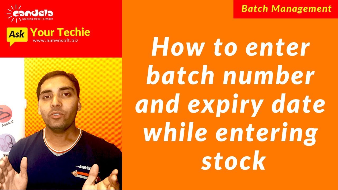 How to enter batch number and expiry date on GRN - YouTube