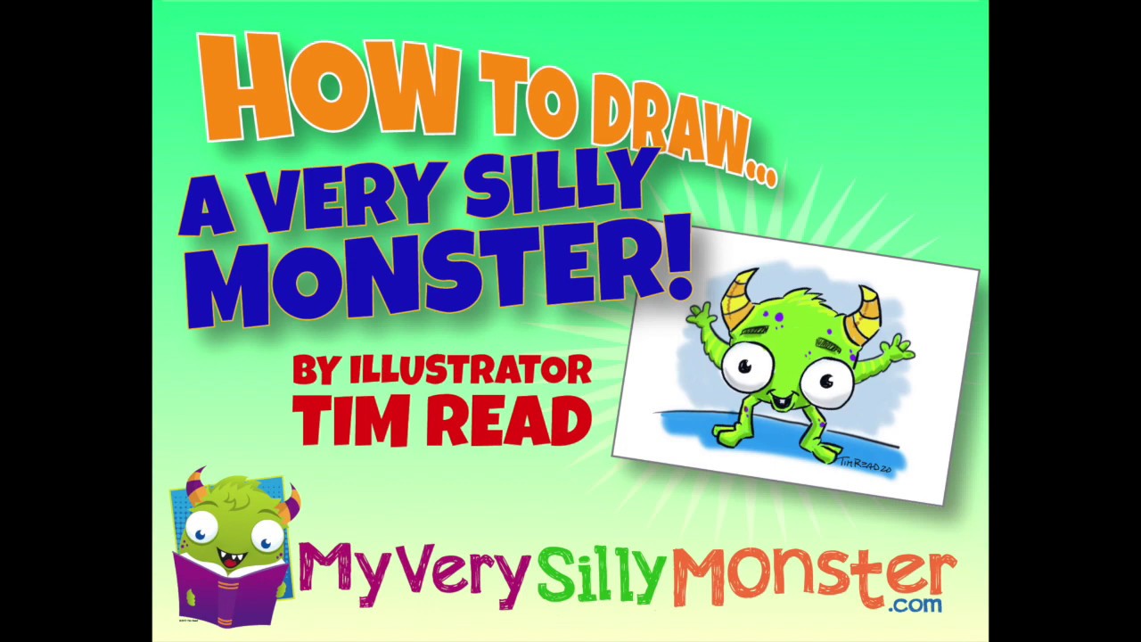 How to Draw My Very Silly Monster by Tim Read - YouTube