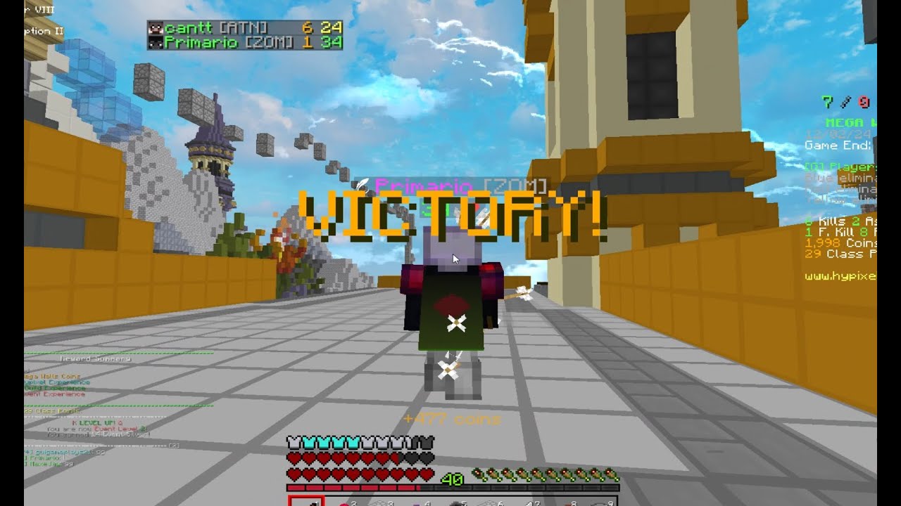 Zombie INSANE game - Mega Walls (Minecraft) - YouTube