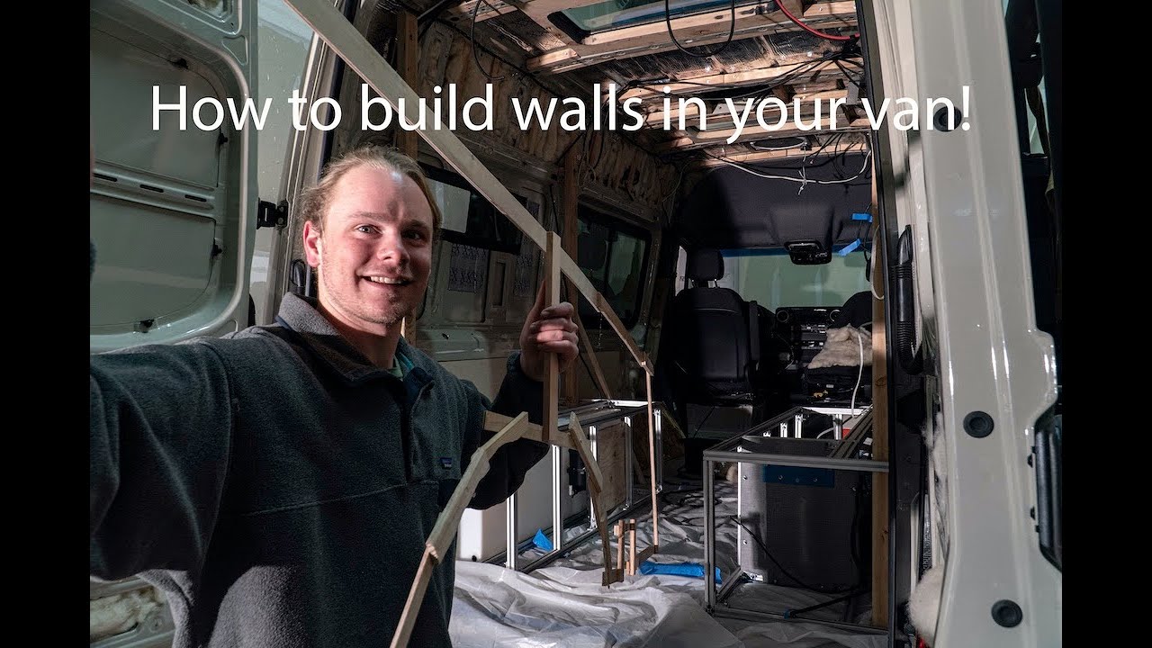 Making templets to build walls in YOUR VAN! // 4x4 sprinter build Ep 2 ...