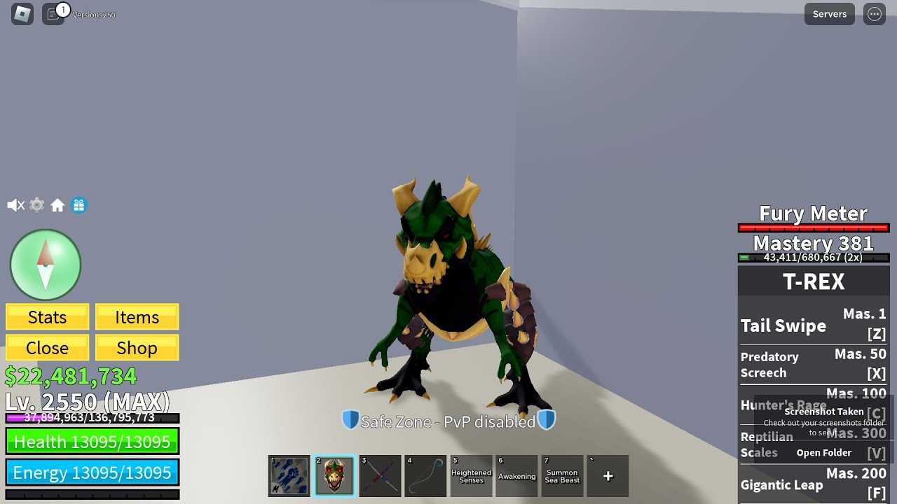 Blox Fruits T-Rex combo - YouTube