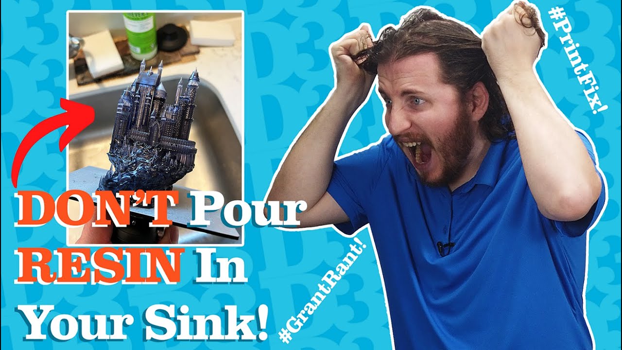 Water Washable Resin CANNOT Go Down The Drain PrintFixFriday S1E45 water-washable-resin-cannot-go-down-the-drain-printfixfriday-s1e45