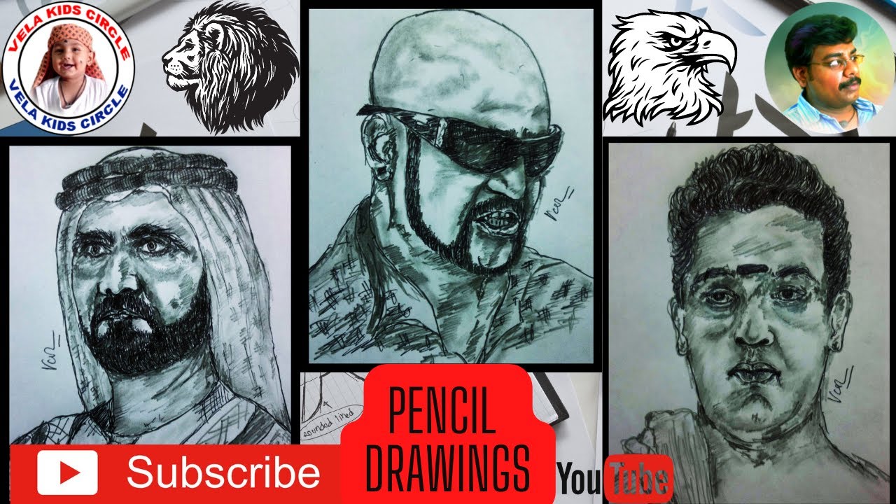PENCIL DRAWINGS | பென்சில் கிறுக்கல் | - YouTube