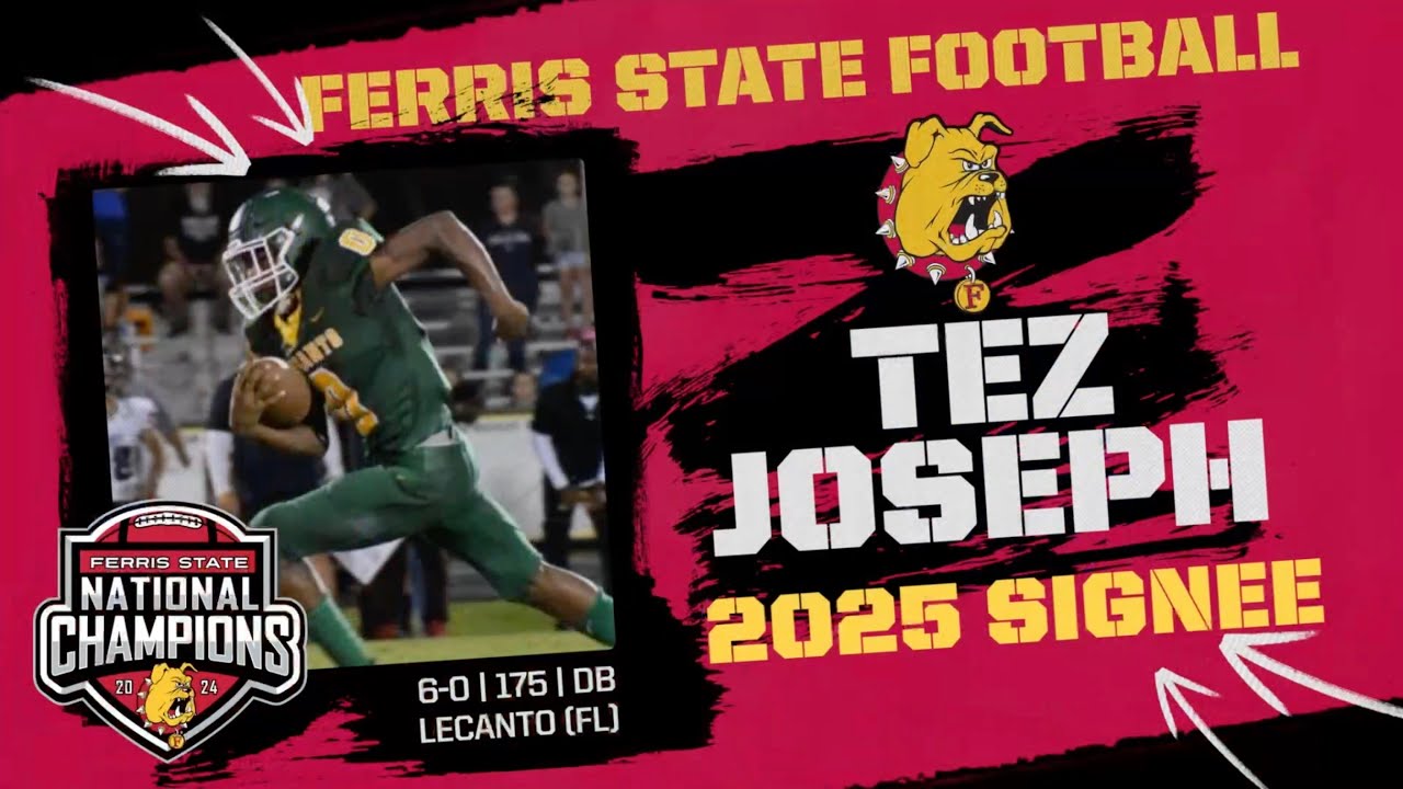 2025 Ferris State Football Signee Tez Joseph - YouTube