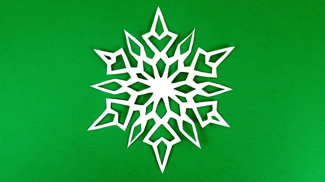 How to make a snowflake with paper. Paper snowflake tutorial. - YouTube