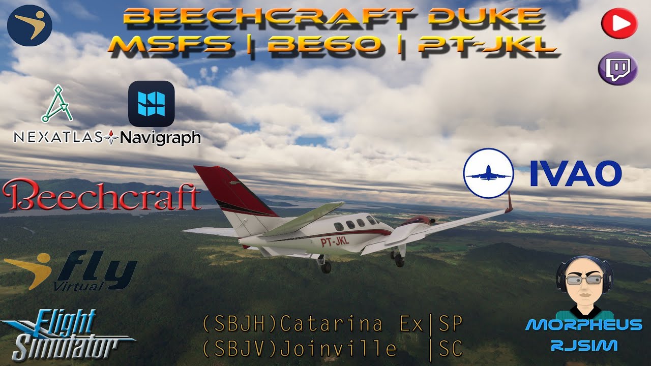 🛩️[4K] MSFS | 🛫SBJH- 🛬SBJV - Beechcraft Duke/BE60 | PTJKL - YouTube