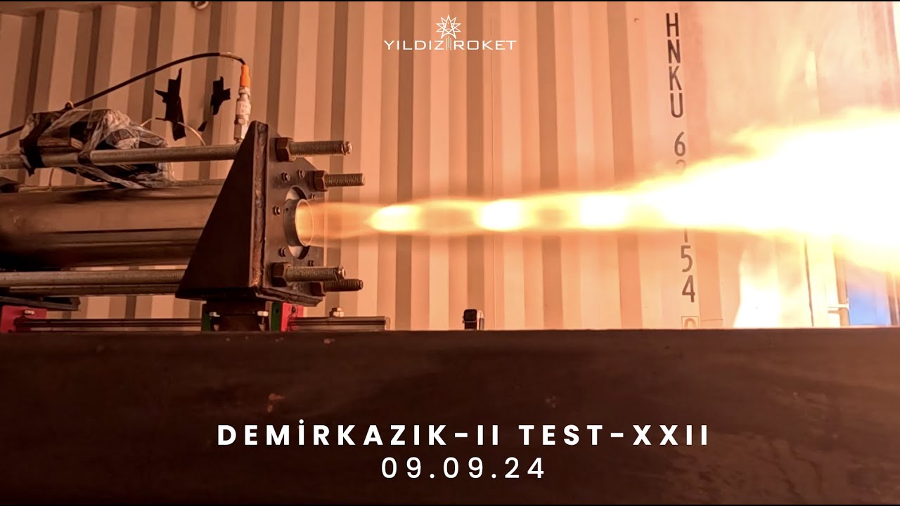 Static Fire Test-22 | DEMİRKAZIK-II Hybrid Rocket Motor | Yıldız Rocket ...