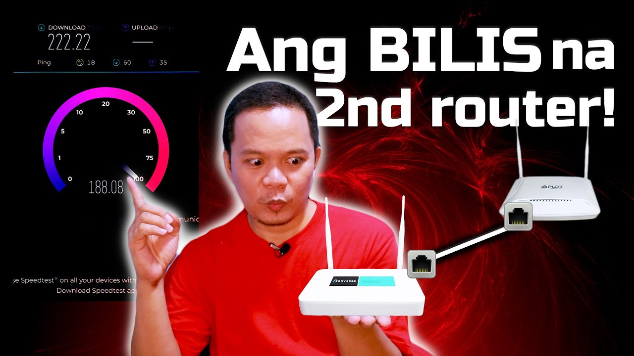 Mabilis na 2nd Router up to 300Mbps | Converge router as 2nd router to ...