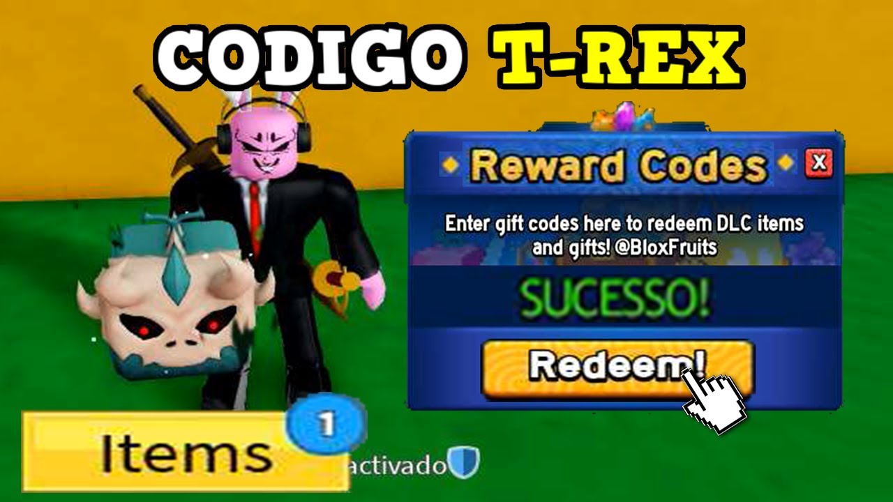 REGALO CODIGO FRUTA T-Rex + TODOS LOS CODIGOS EN BLOX FRUITS - YouTube