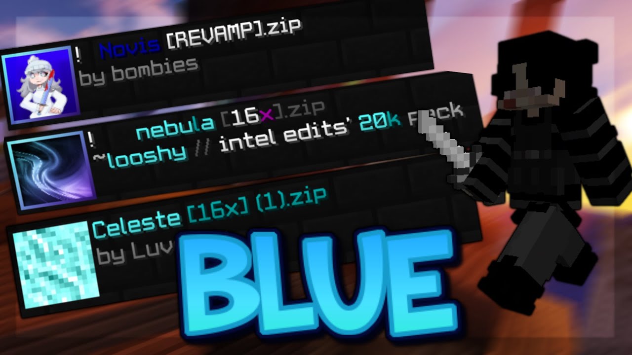 The BEST Blue Texture Packs for BEDWARS - 1.8.9! - YouTube