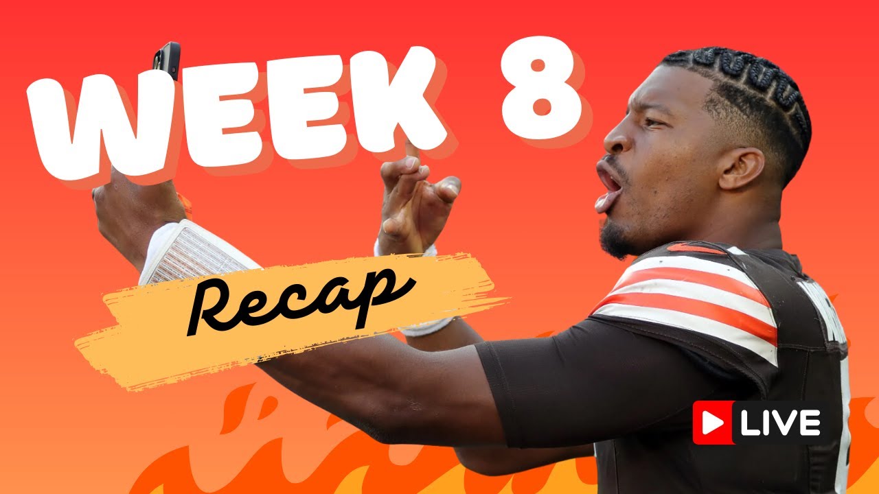 Week Eight NFL Recap, Review, and Reflection - YouTube