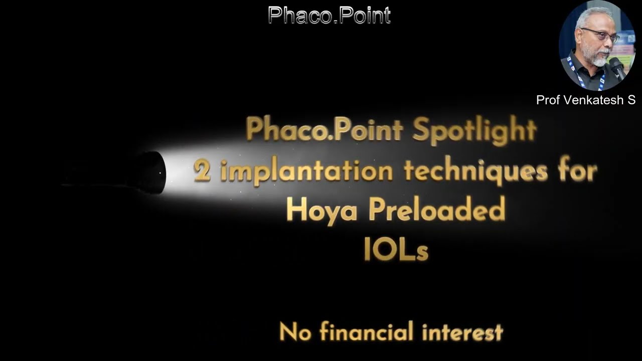 Two different techniques to implant the Hoya Pre - loaded IOL ...