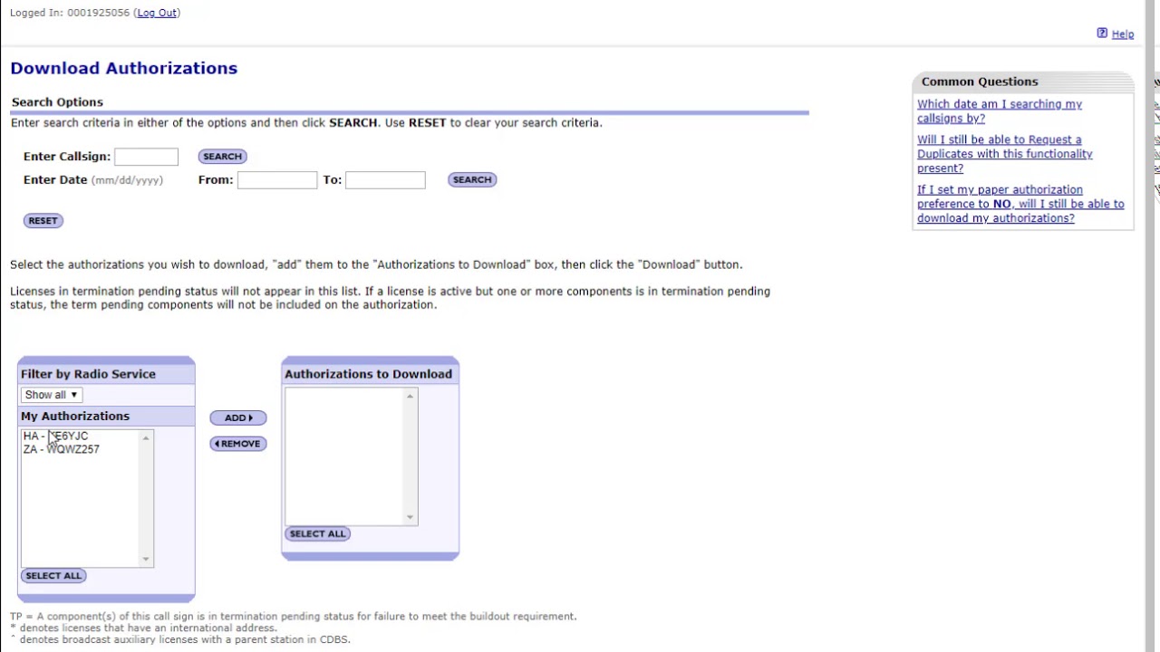 How to download Official Copy of your Amateur Radio license - YouTube