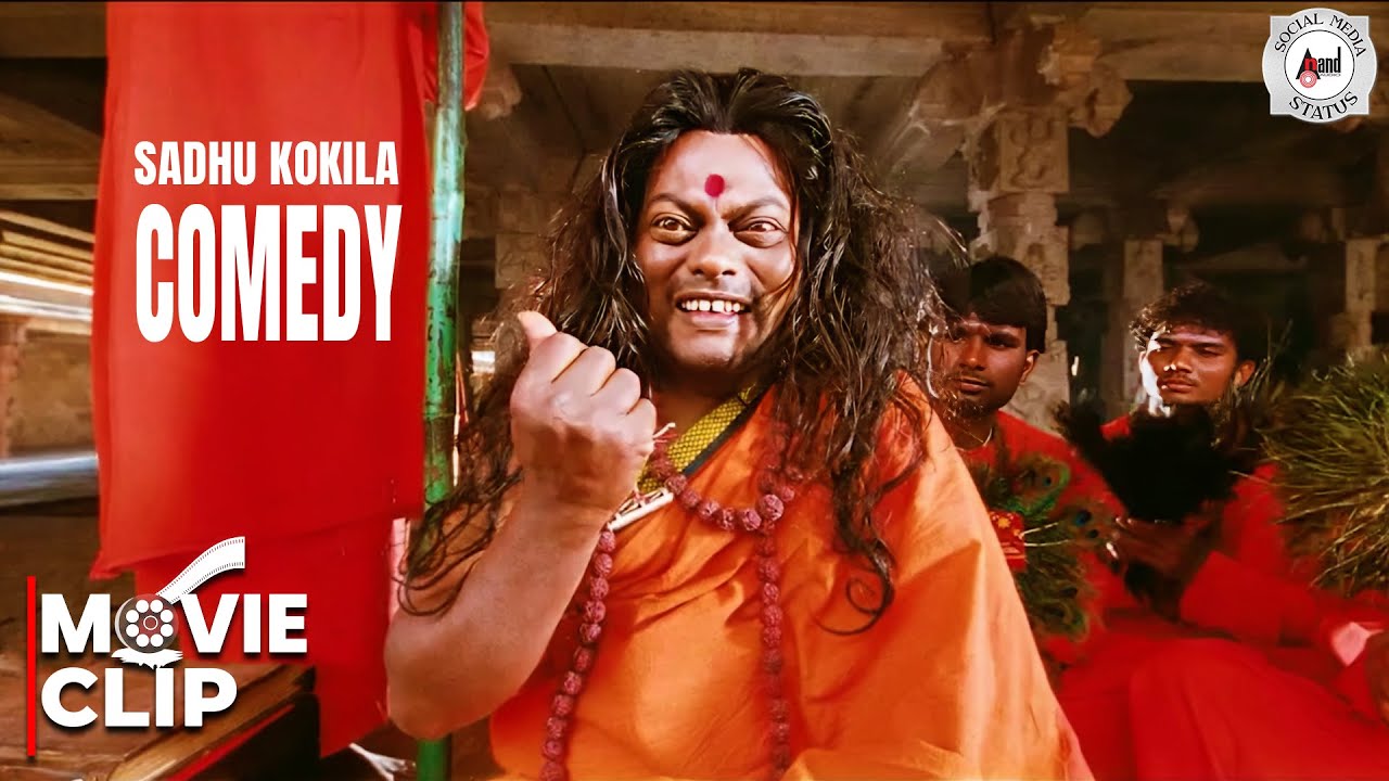 Sadhu Kokila Comedy | Movie Clip | Whatsapp Status | Bhajarangi | Dr ...