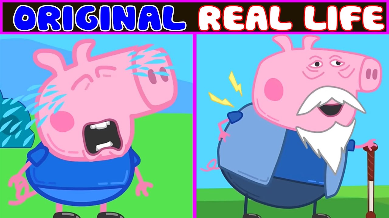 George Pig From Baby To Death - Peppa Pig Original vs Real life Peppa ...