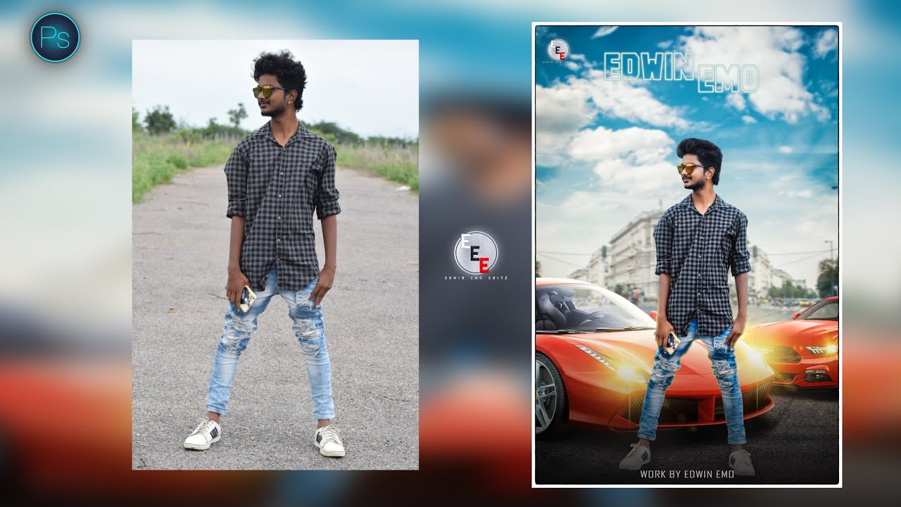 Photoshop 2019 Tutorial || Stylish Poster Design Tutorial || Edwin Emo Editz || - YouTube