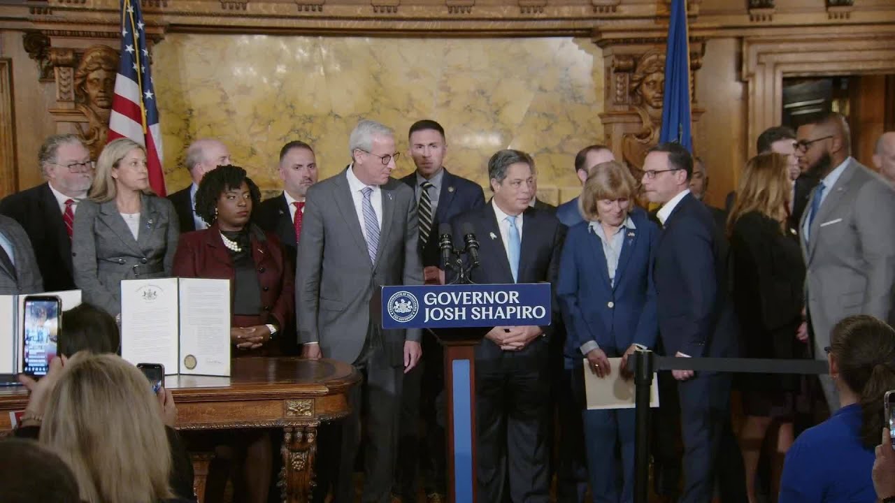 Governor Josh Shapiro takes stand in support of Israel - YouTube