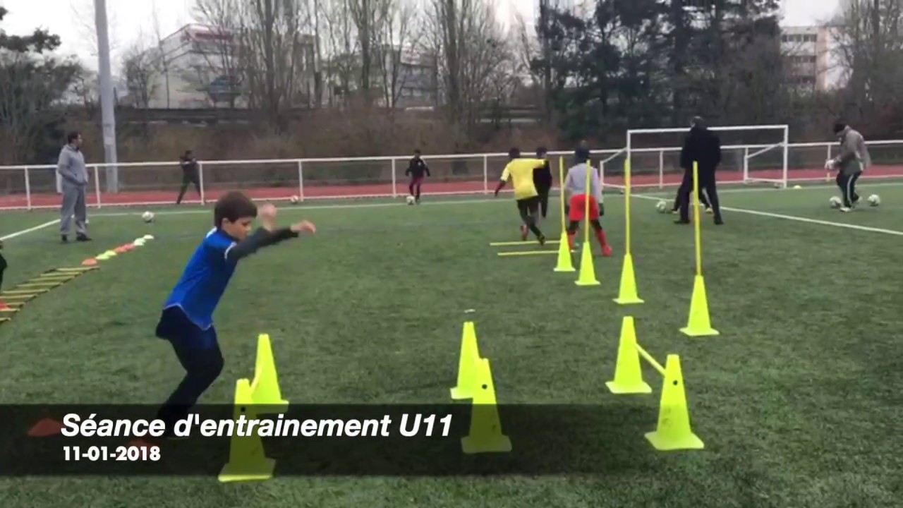 11-01-2018 Séance d'entrainement de nos U11 - YouTube