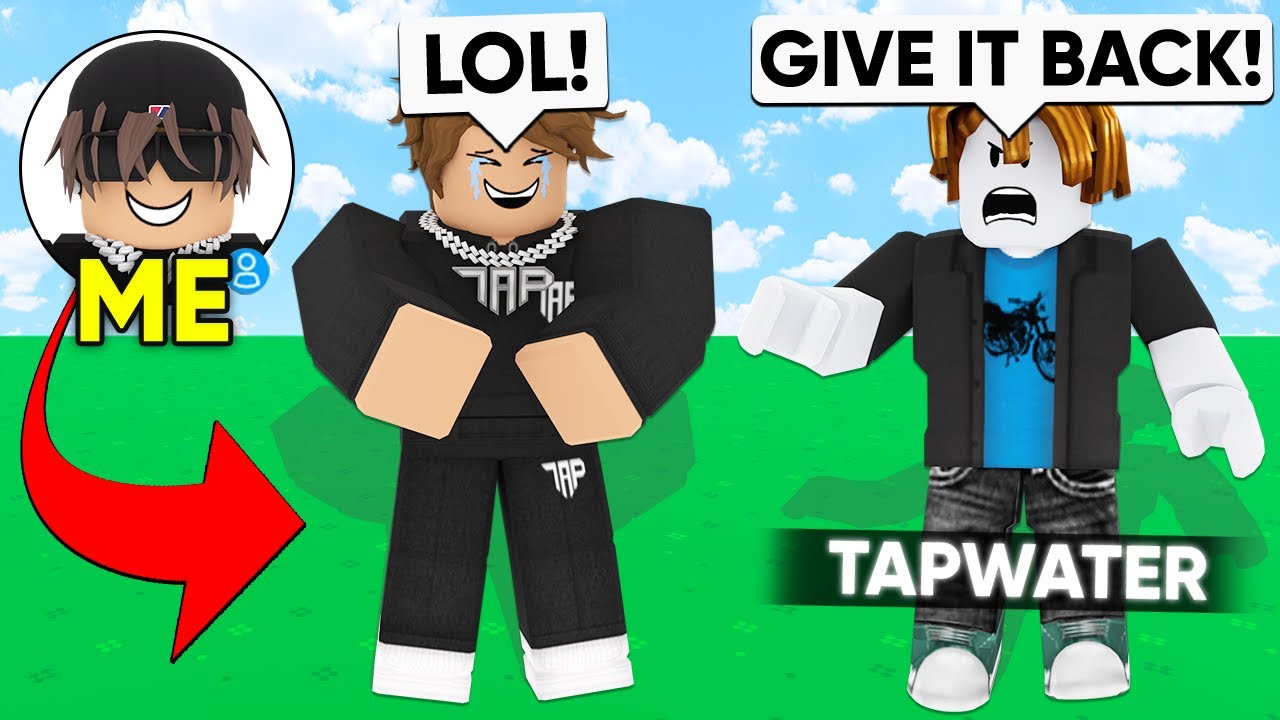 I Trolled TapWater By HACKING His Account.. (Roblox BedWars) - YouTube