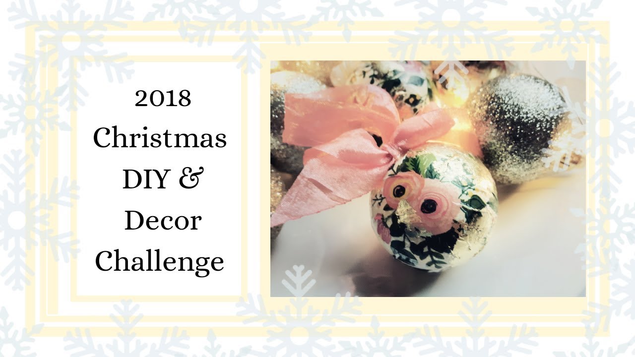 2018 Christmas DIY & Decor Challenge - YouTube