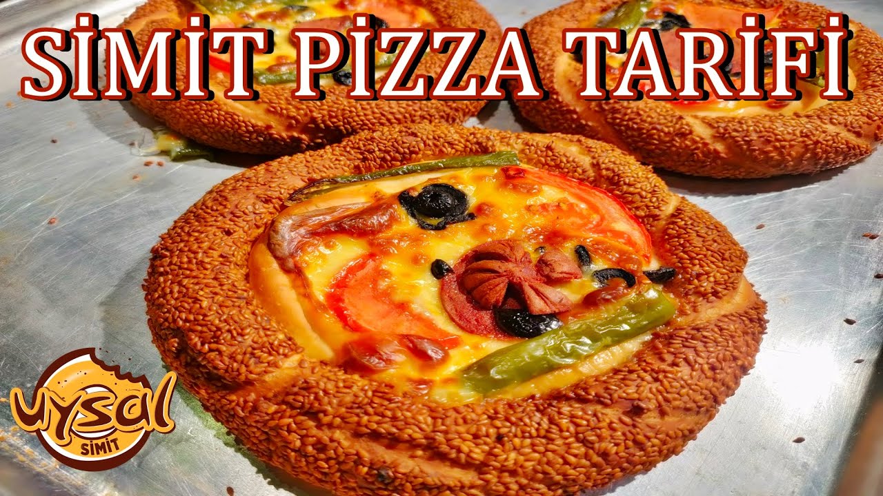 SİMİT PİZZA TARİFİ/HEM/SİMİT HEM PİZZA(evde simit pizza nasıl yapılır ...