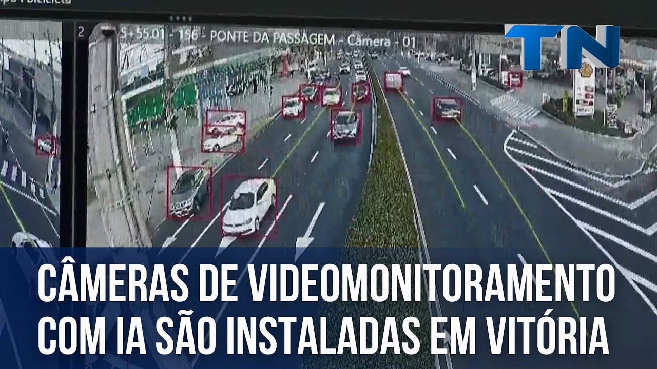 Câmeras de videomonitoramento com IA são instaladas em Vitória - YouTube